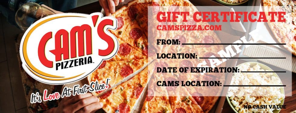 Specials Cams Pizzeria | Cam's Pizzeria NY